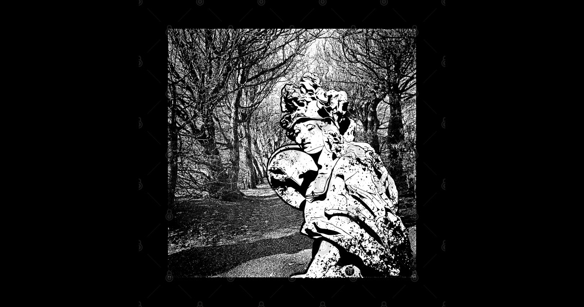 valkyrie - sculpture with tree arcade - Valkyrie - Sticker | TeePublic