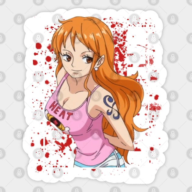 Nami One Piece - Nami - Sticker | TeePublic