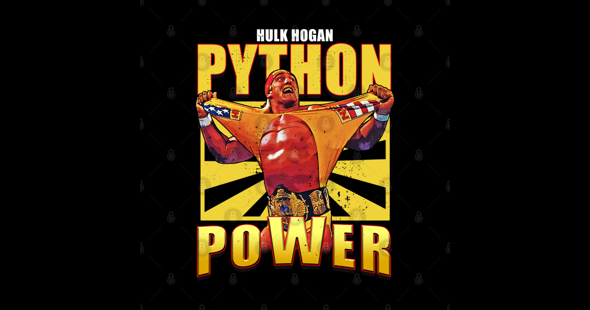 Python Power Hogan - Hulk Hogan - Sticker | TeePublic