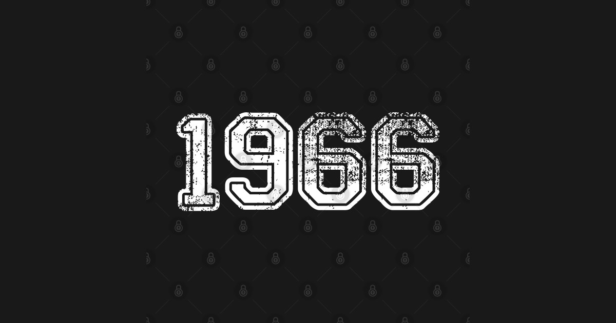 1966 - Vintage Years Logo Grunge Effect - 1966 - T-Shirt | TeePublic