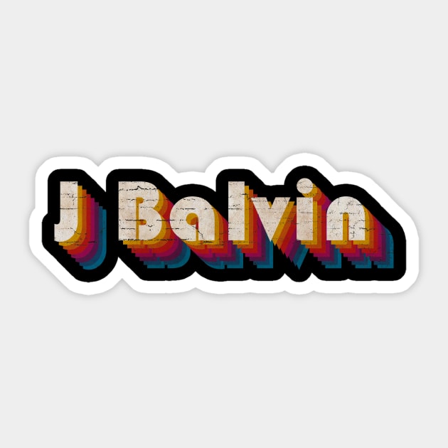 retro vintage J Balvin - J Balvin - Sticker | TeePublic