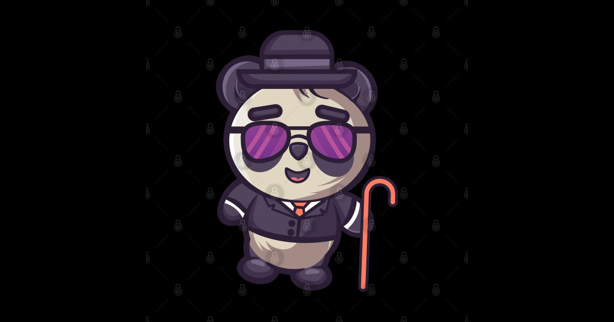 Boss Panda Mafia - Panda Bear - Sticker | TeePublic