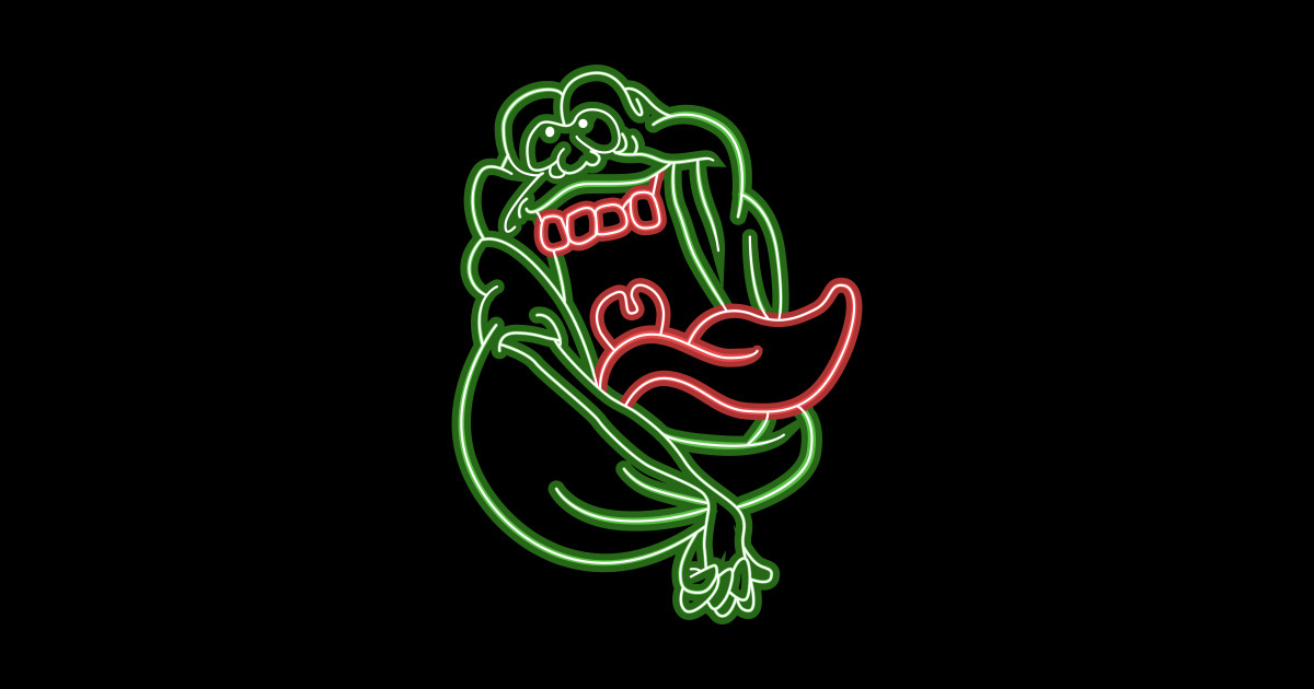 Slimer Neon - Ghostbusters - Posters and Art Prints | TeePublic