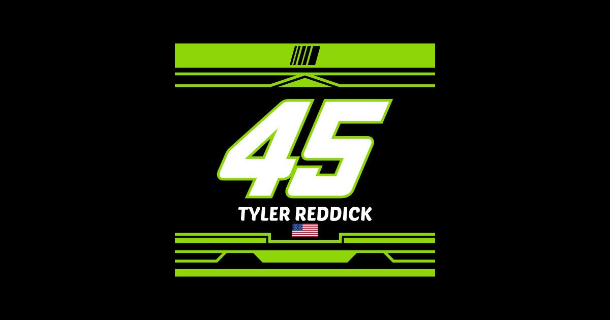 Tyler Reddick green #45 2024 NASCAR art design - Tyler Reddick ...