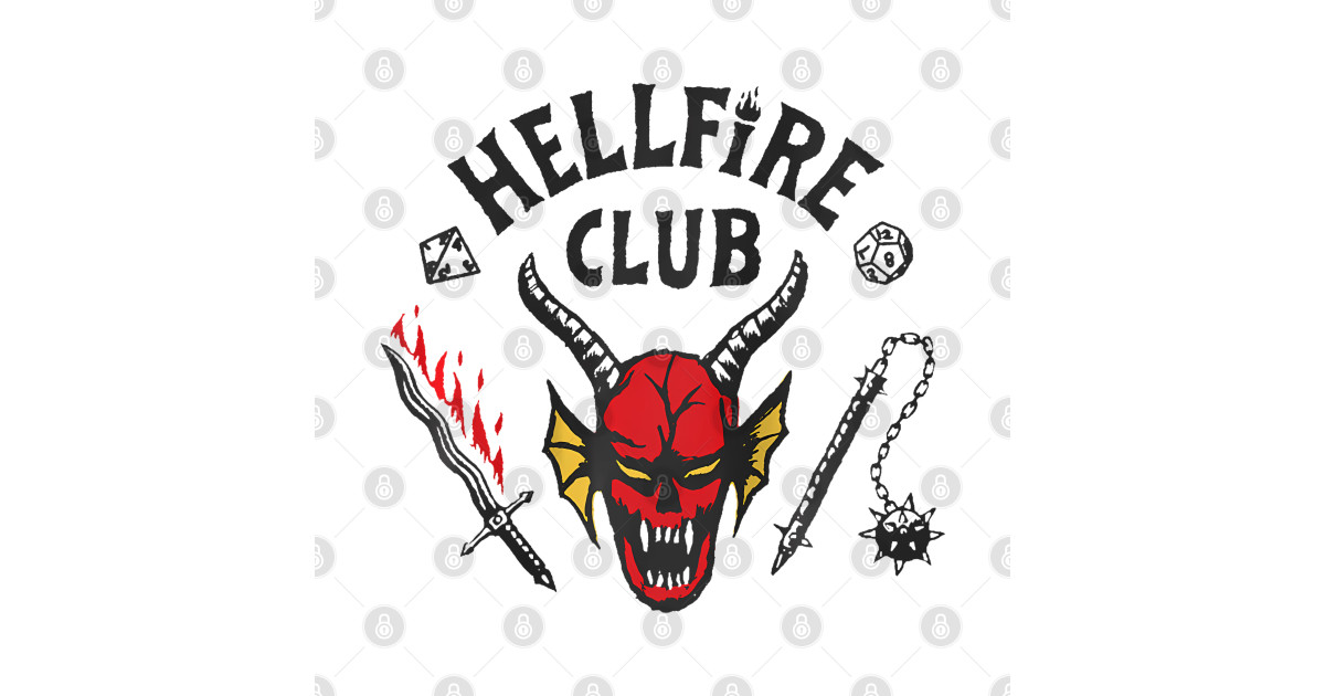 Hellfire Club Logo Stranger Things 4 Dungeons Dragons - Hellfire Club ...