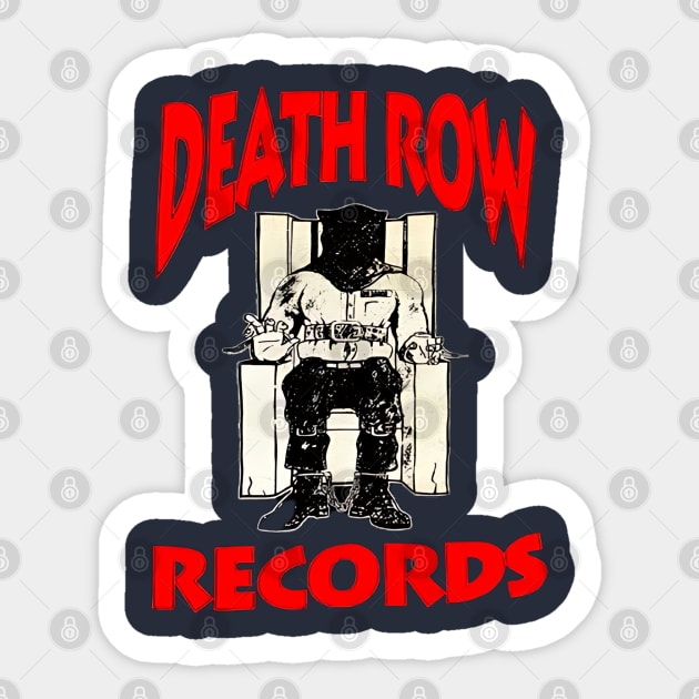 Death Row Red White - Death Row - Sticker | TeePublic