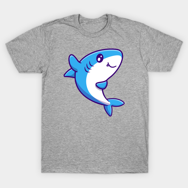 Cute Shark Waving Hand - Shark - T-Shirt | TeePublic