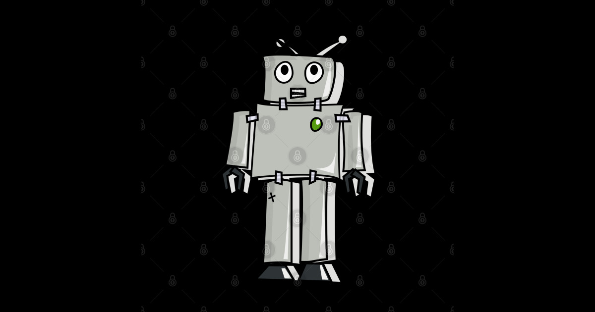 Grey Robot - Robot Grey - Sticker | TeePublic
