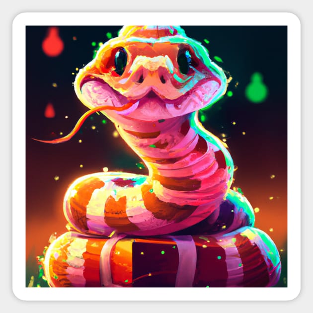 Cute Rattlesnake Drawing - Cute Rattlesnake - Sticker | TeePublic