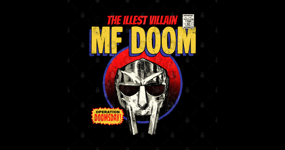 Vintage Comic MF DOOM Tribute - Mf Doom - Sticker | TeePublic