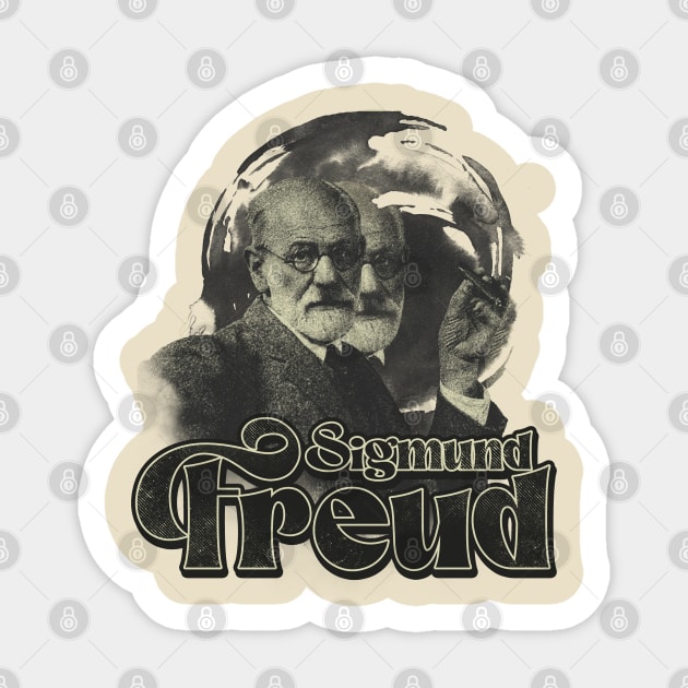 Sigmund Freud Vintage - Vintage - Sticker | TeePublic