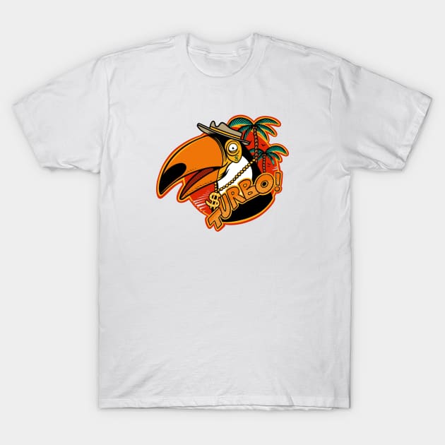 Toucan Turbo (front print) - Toucan - T-Shirt | TeePublic