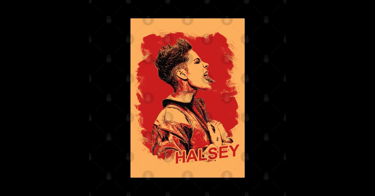 HALSEY ART - Halsey - Sticker | TeePublic