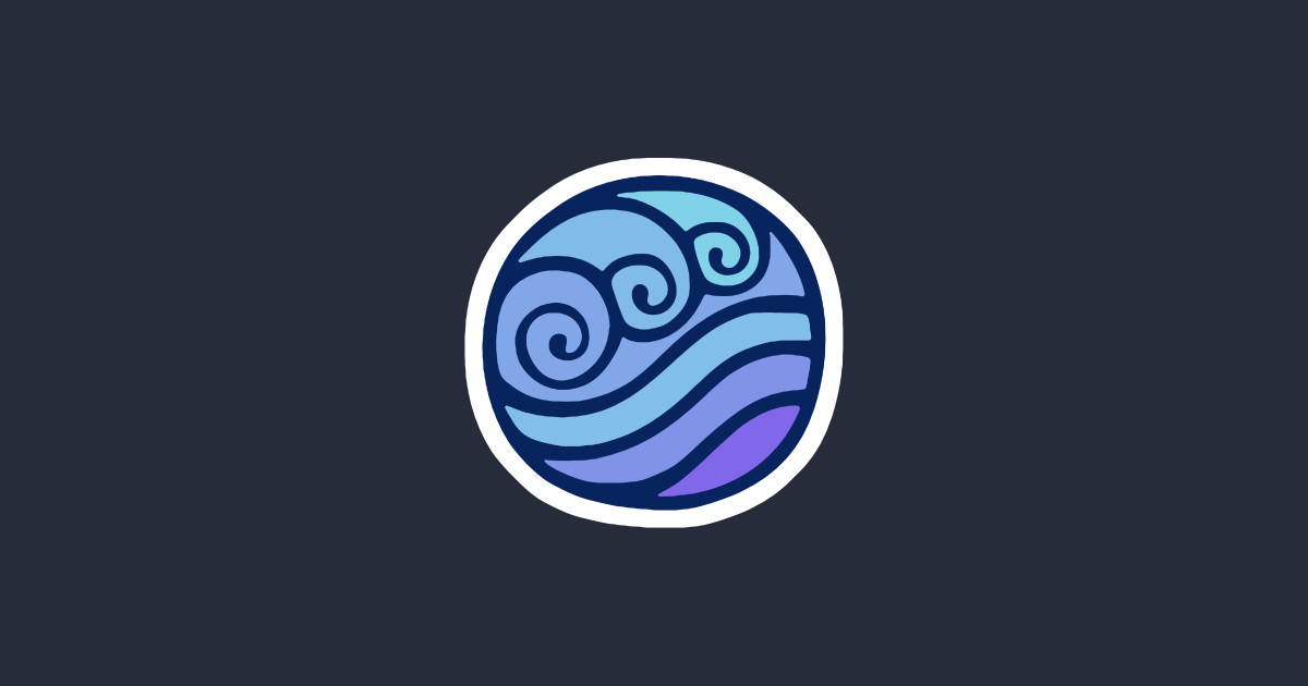 Waterbending Symbol - Waterbending - T-Shirt | TeePublic
