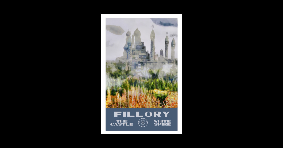 Fillory Castle Whitespire Vintage Retro Travel Poster - Fillory ...