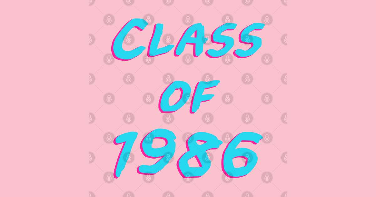 Class Of 1986: Font - 80s - T-Shirt | TeePublic