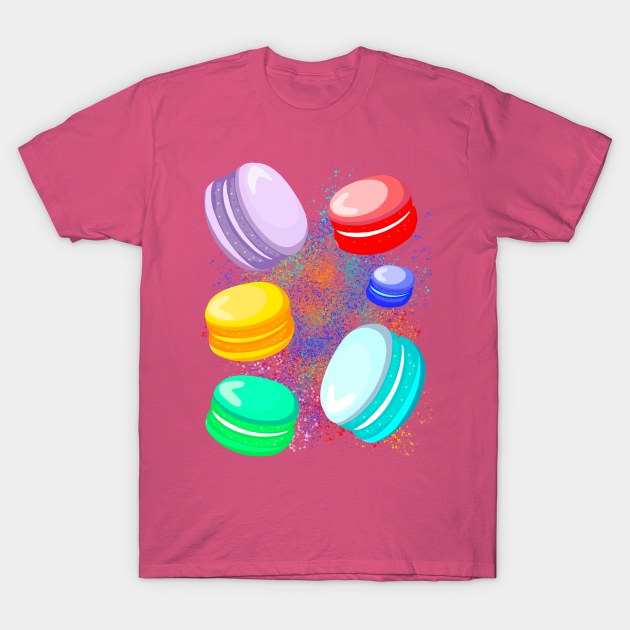 Rainbow macarons - Macarons - T-Shirt | TeePublic