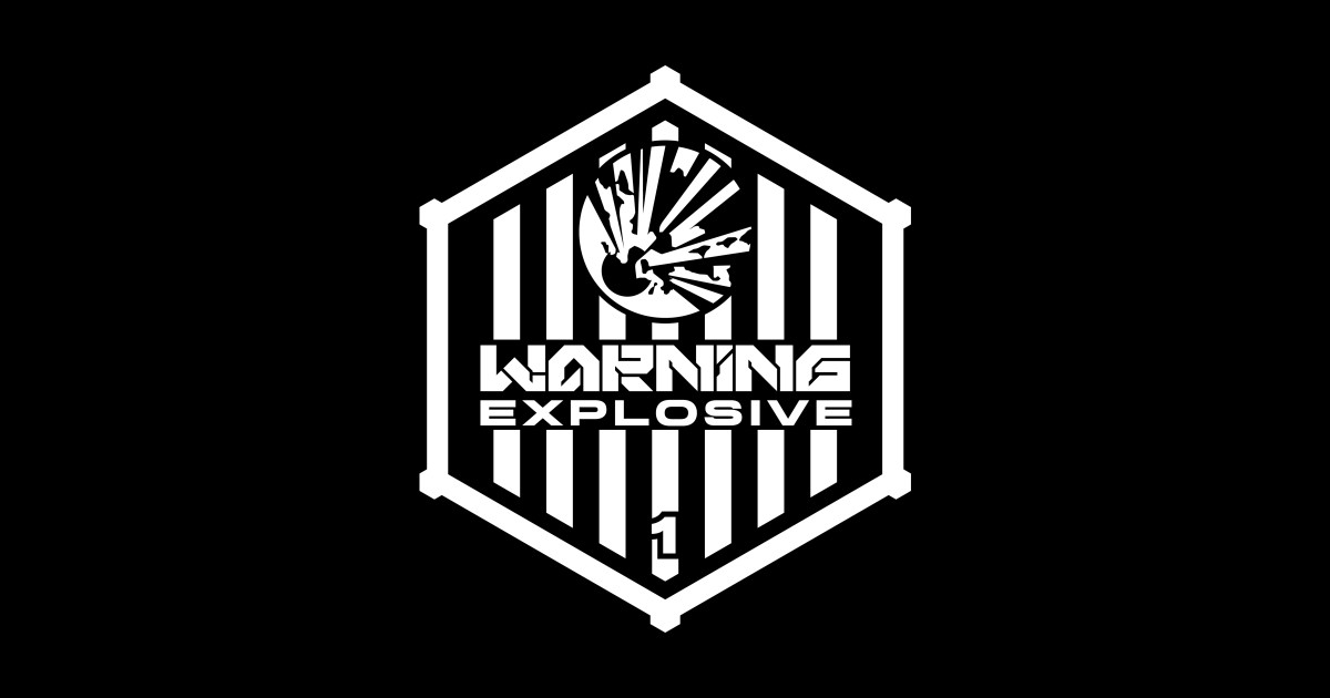 Warning: Explosive - Design - Sticker | TeePublic