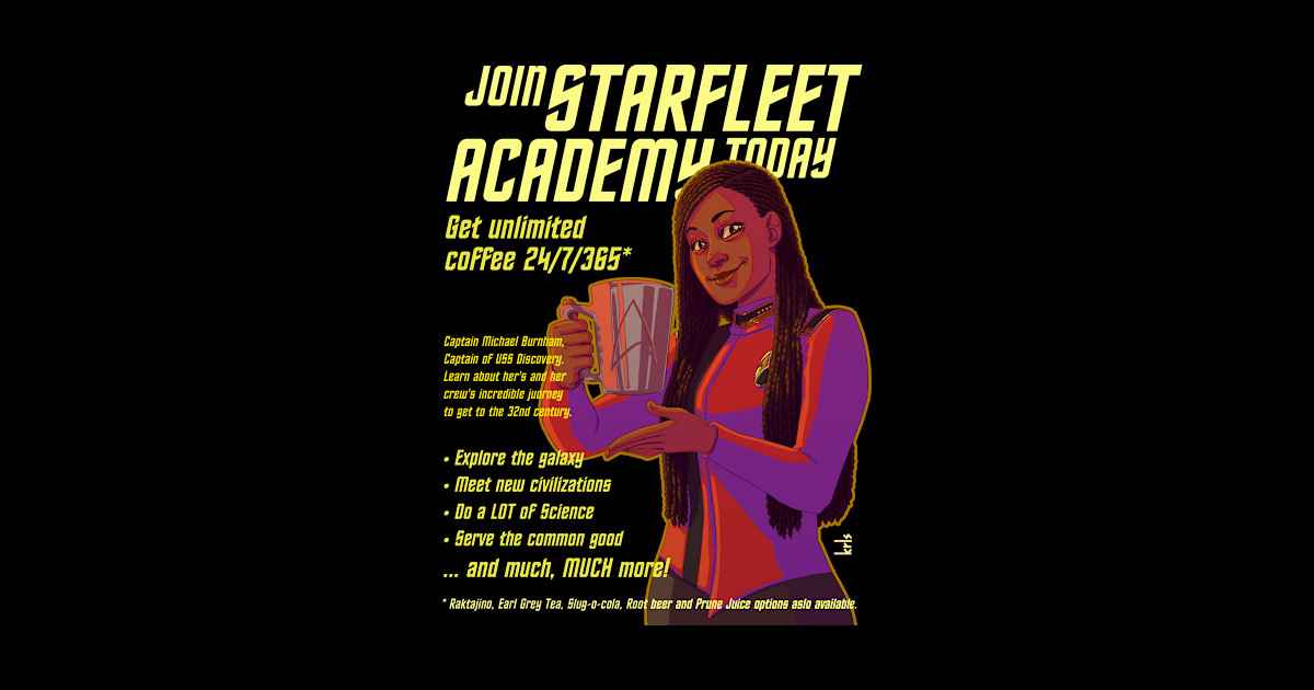 Starfleet Academy recruitment poster - Starfleet - Sticker | TeePublic