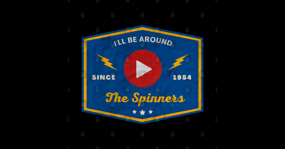 The Spinners // Play Button - The Spinners - Sticker | TeePublic