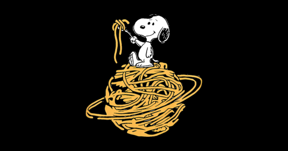 snoopy spaghetti lover - Spaghetti Lover - Posters and Art Prints ...