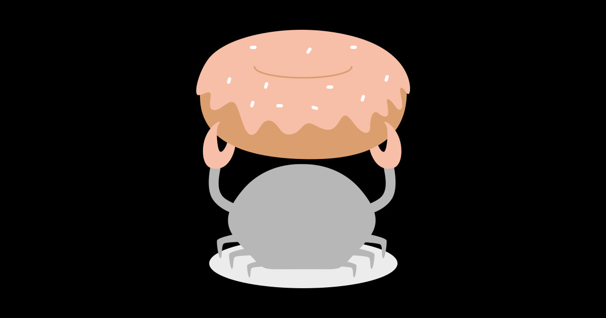 The Holy Crab Donut - Donut - Sticker | TeePublic