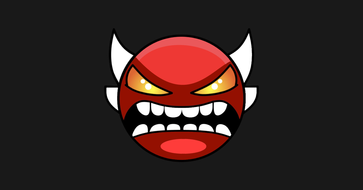 Extreme demon icon - Geometry Dash - T-Shirt | TeePublic