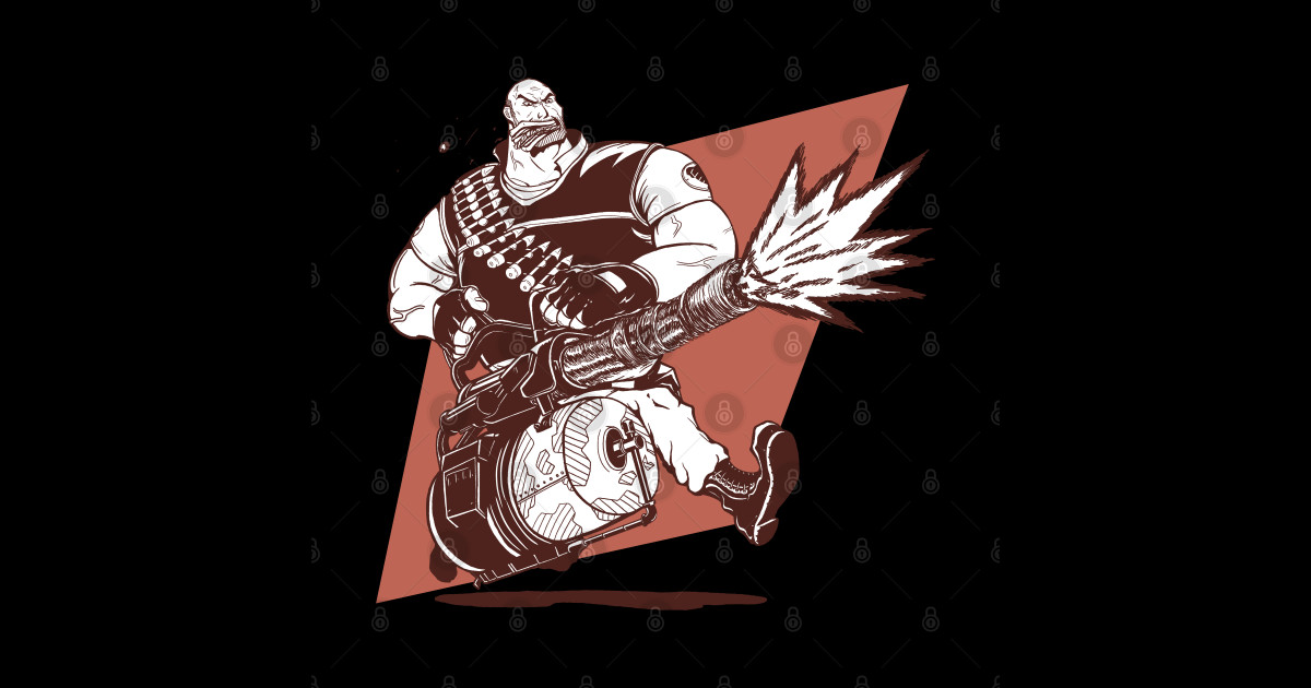 Heavy Weapons Guy (Red Team) - Tf2 - Sticker | TeePublic