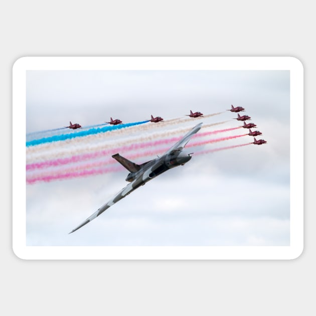 Red Arrows Salute - Avro - Sticker | TeePublic