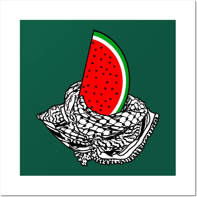 Free Palestine Watermelon Keffiyeh - No Eyes - Front - Save Gaza ...