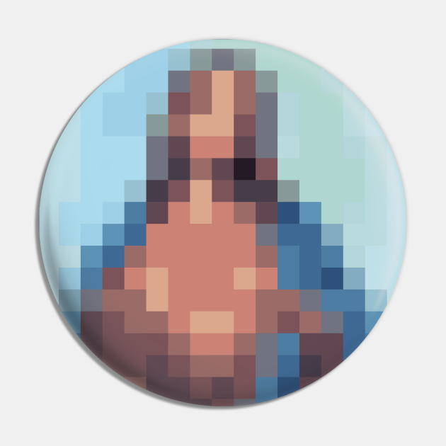 8bit Pixel Art Jesus Christ - Jesus Christ - Pin | TeePublic