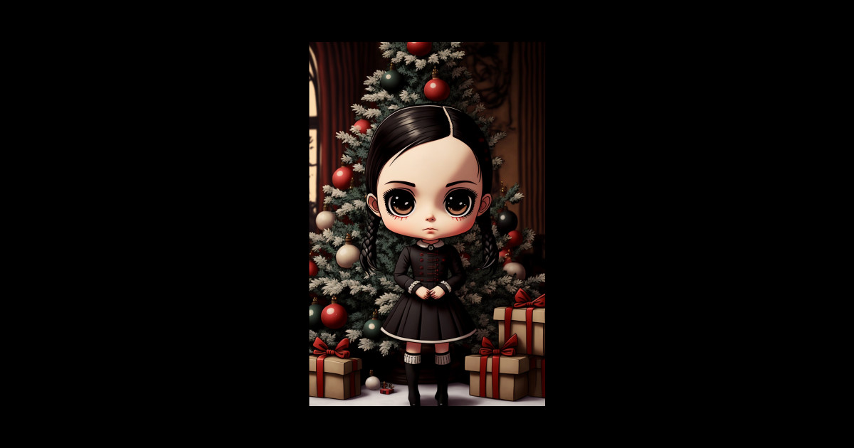 Wednesday Addams Christmas - Wednesday - Sticker | TeePublic