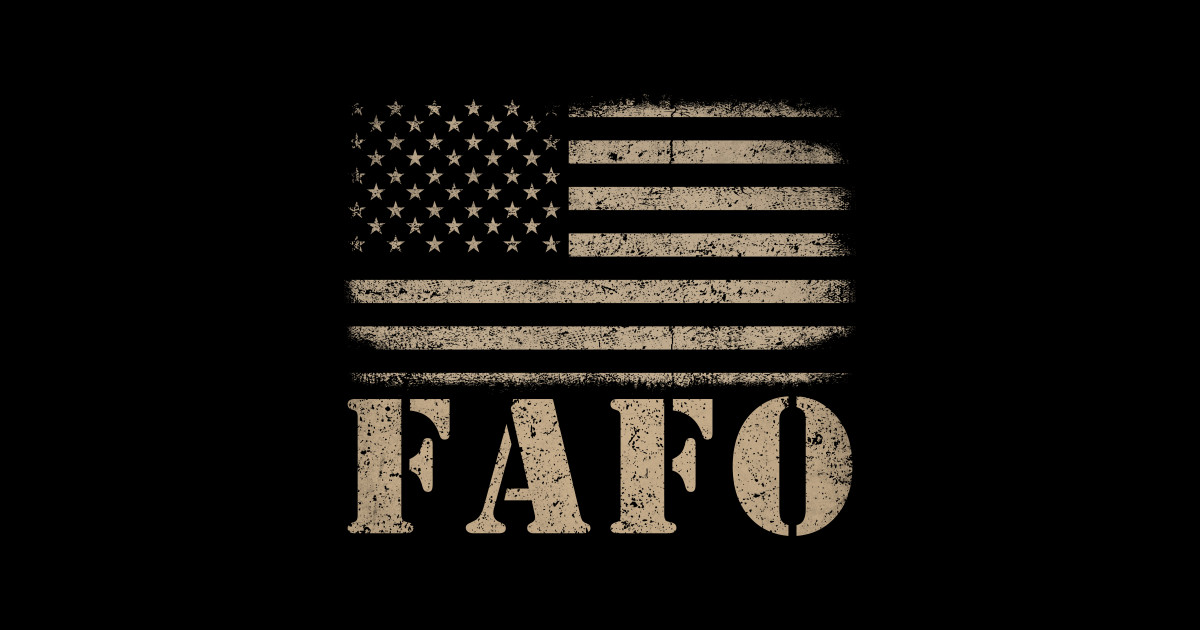FAFO Vintage Flag - Fafo - Sticker | TeePublic
