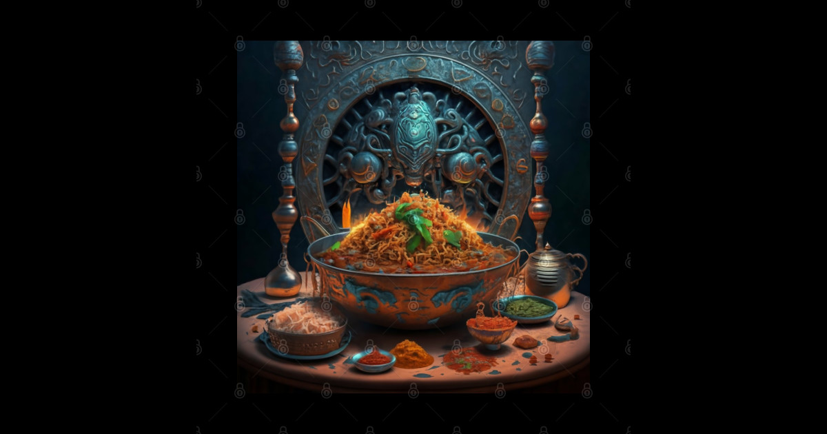 Beautiful Biryani Art - Biryani - Sticker | TeePublic