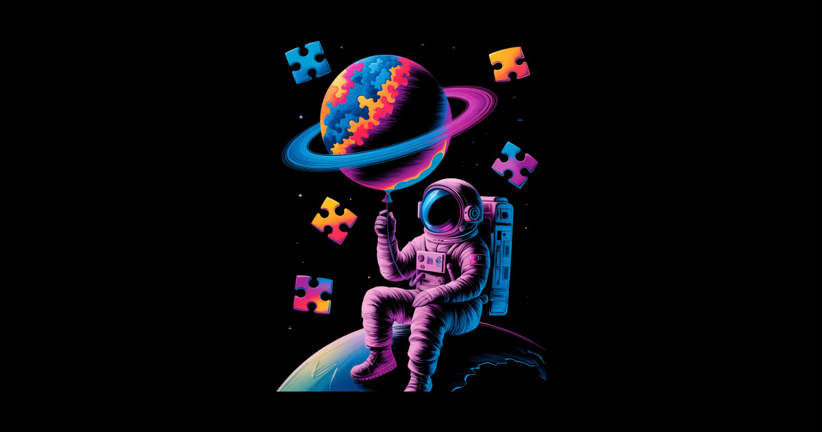 Astronaut Balloon Autism Awareness Space Autistic Kids Boys - Astronaut ...