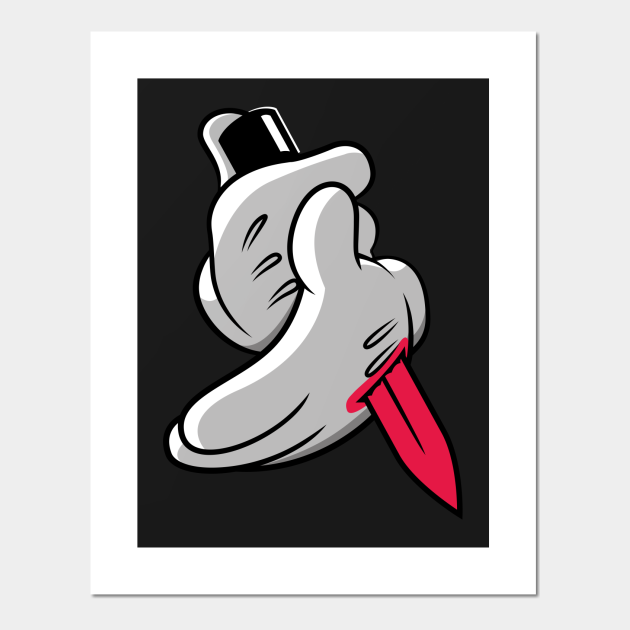 Bleeding hand - Mickey Mouse - Posters and Art Prints | TeePublic