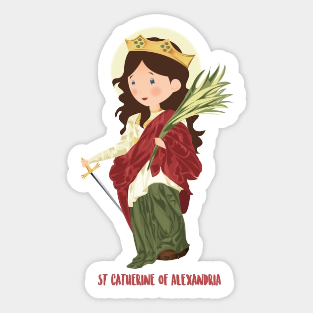 Saint Catherine of Alexandria - St - Sticker | TeePublic