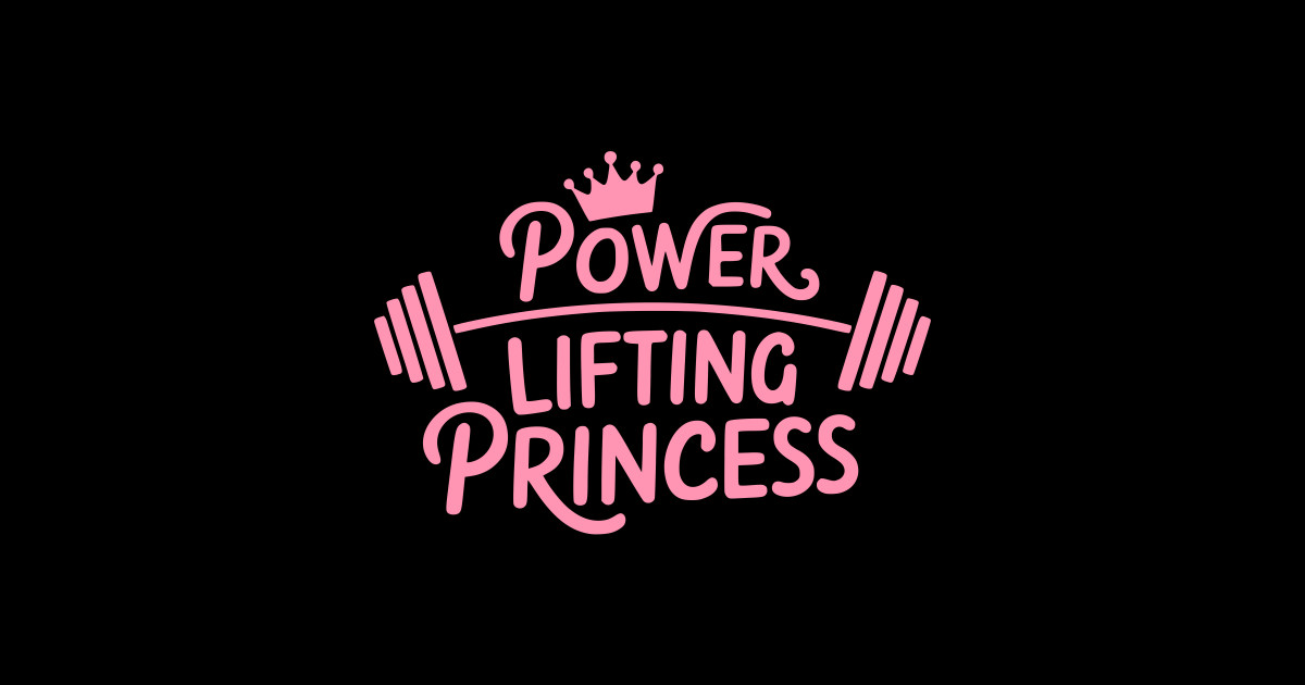 Powerlifting Princess! Pink Girly - Female Powerlifter - Sticker ...