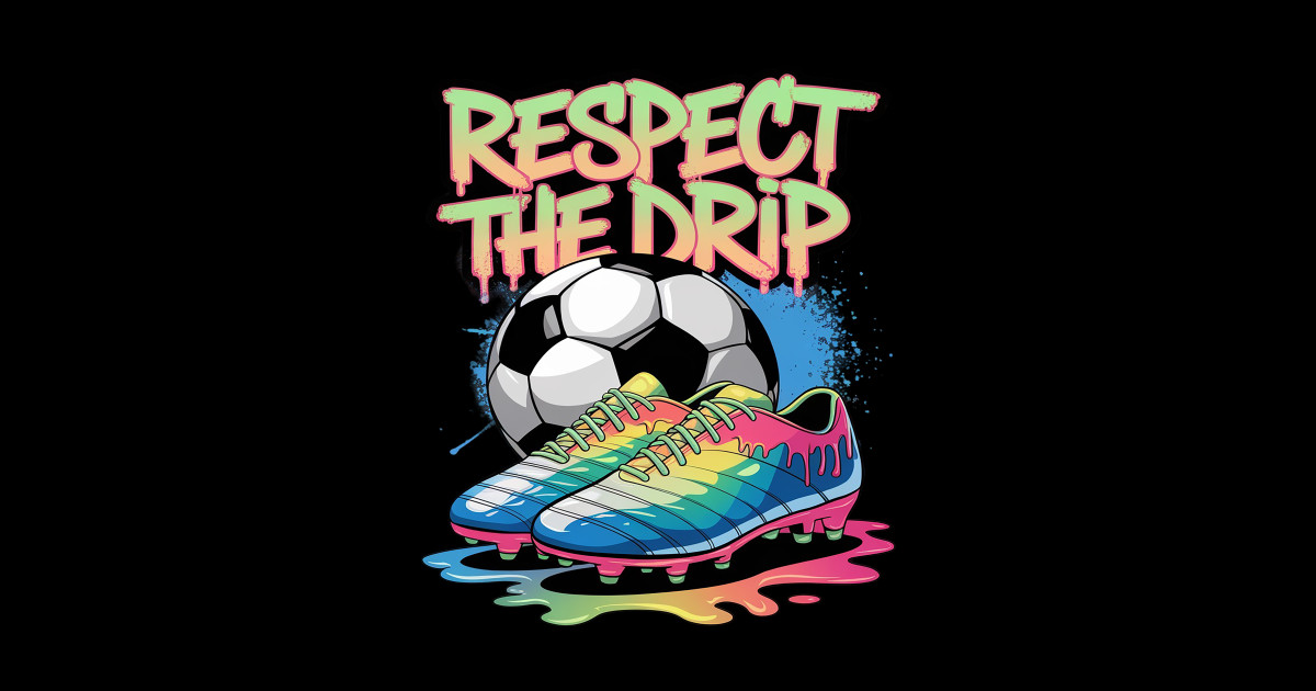 Respect The Drip Soccer Ice Cream Drip With Sprinkles - Respect The ...