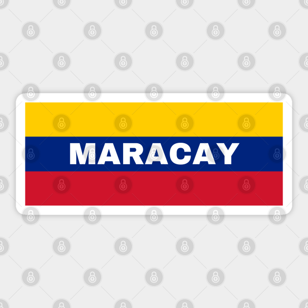 Maracay City in Venezuelan Flag Colors - Venezuelan Flag - Sticker ...