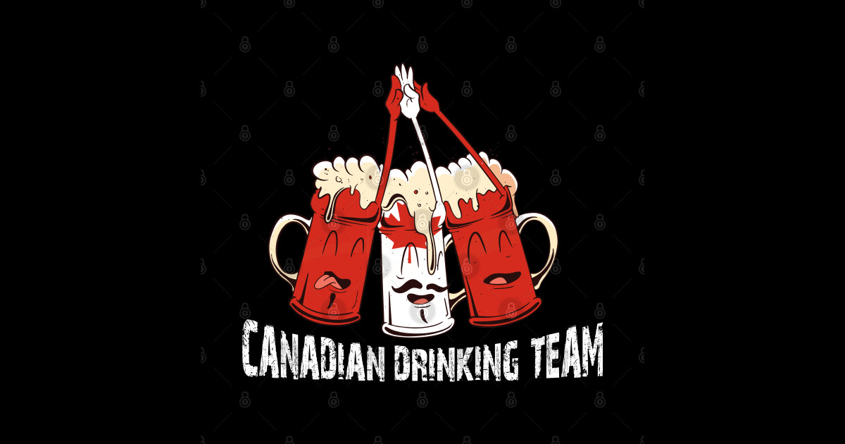 Canadian Drinking Team - Canadian Drinking Team - Sticker | TeePublic
