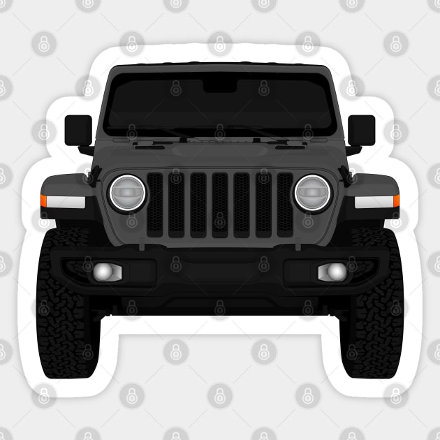 WRANGLER DARK-GREY - Jeep Wrangler - Sticker | TeePublic