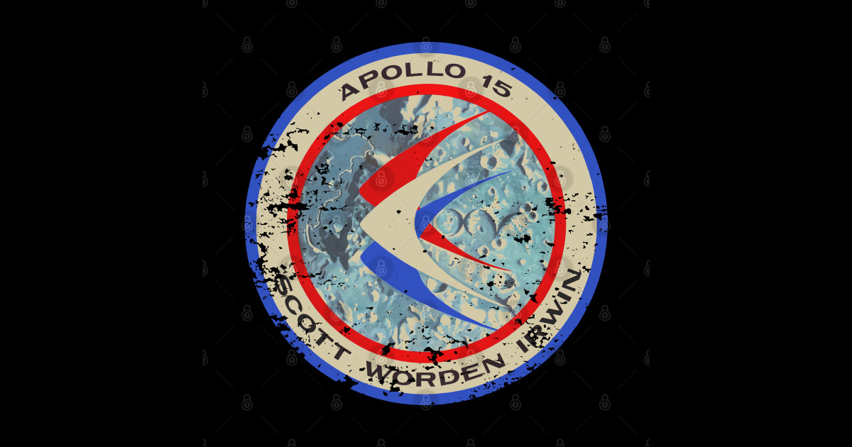 Apollo 15 Vintage Crest Insignia - Apollo - Sticker | TeePublic