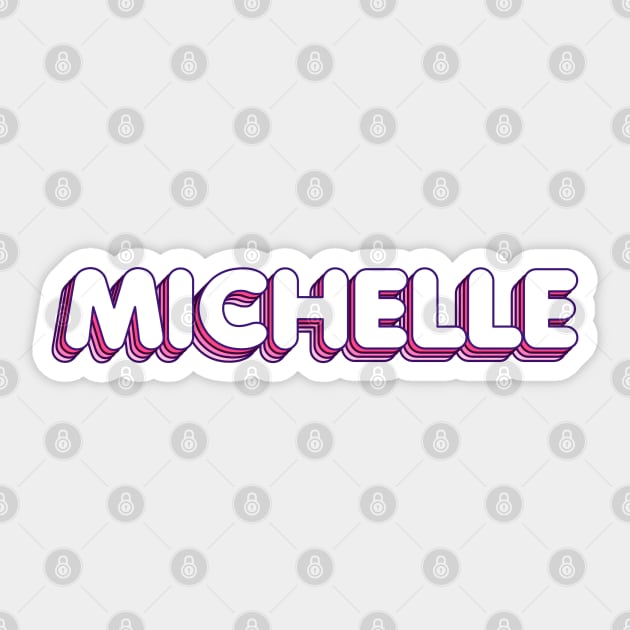 Pink Layers Michelle Name Label - Pink Layers Michelle Name Label ...