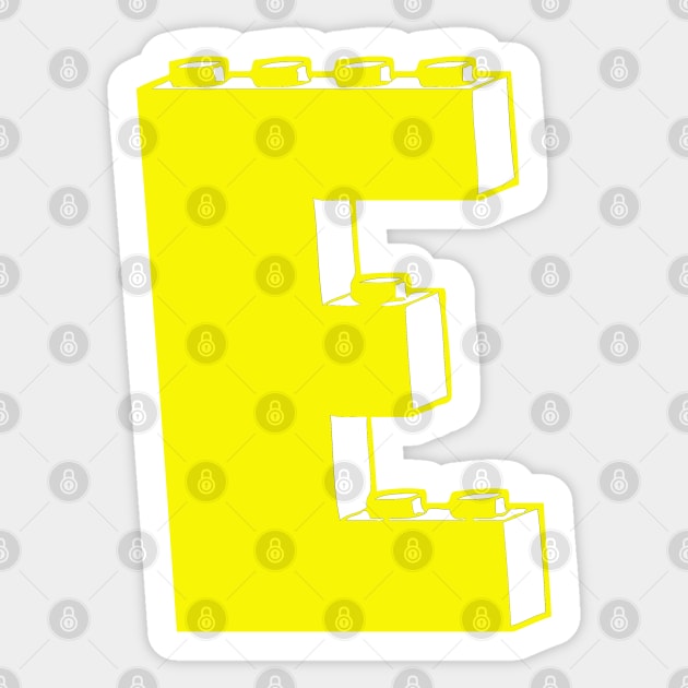 THE LETTER E - Font - Sticker | TeePublic
