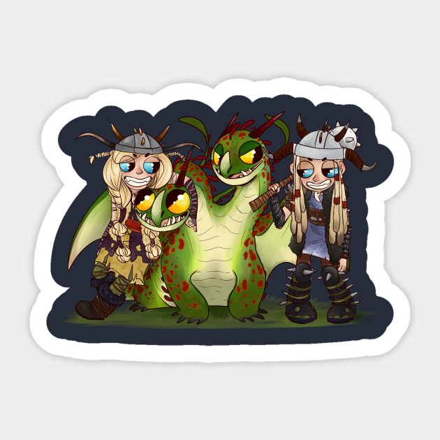 Ruff Tuff Barf and Belch - Httyd - Sticker | TeePublic