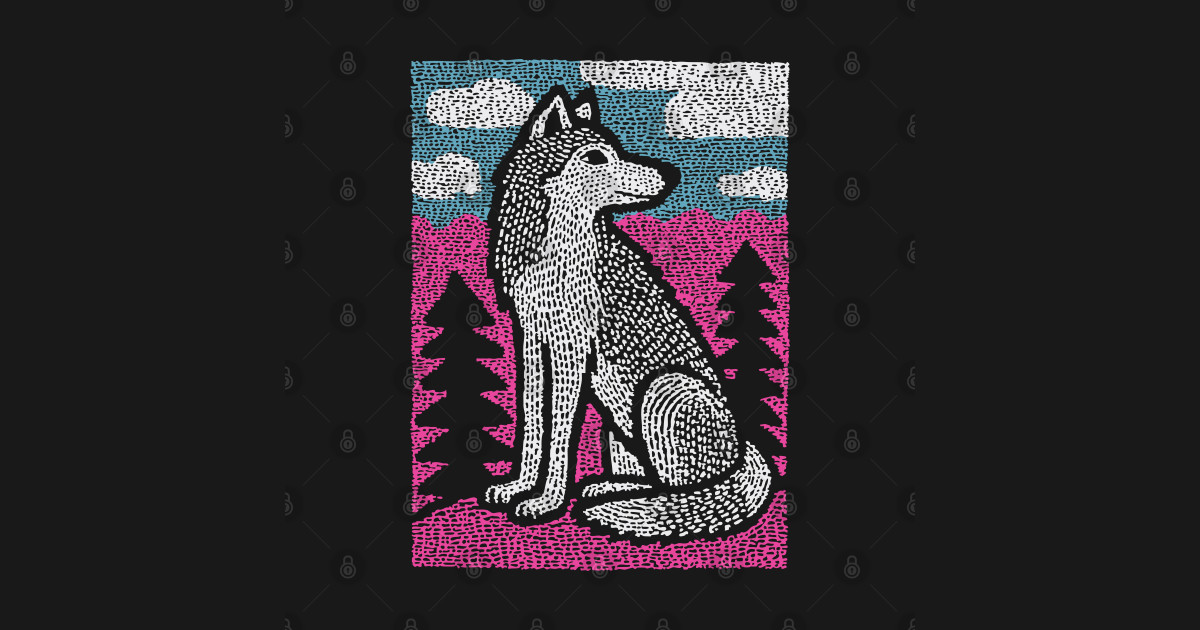 Ethereal Winter Wolf | Nordic Spirit Guide - Wolf - T-Shirt | TeePublic