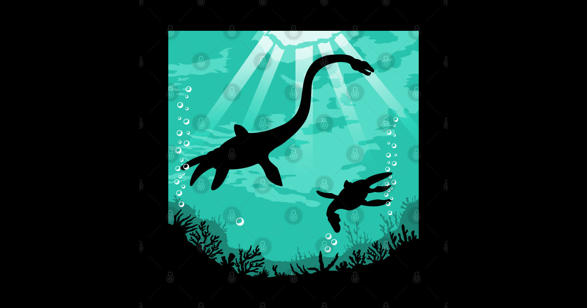 Plesio Underwater - Plesiosaurus - Posters and Art Prints | TeePublic