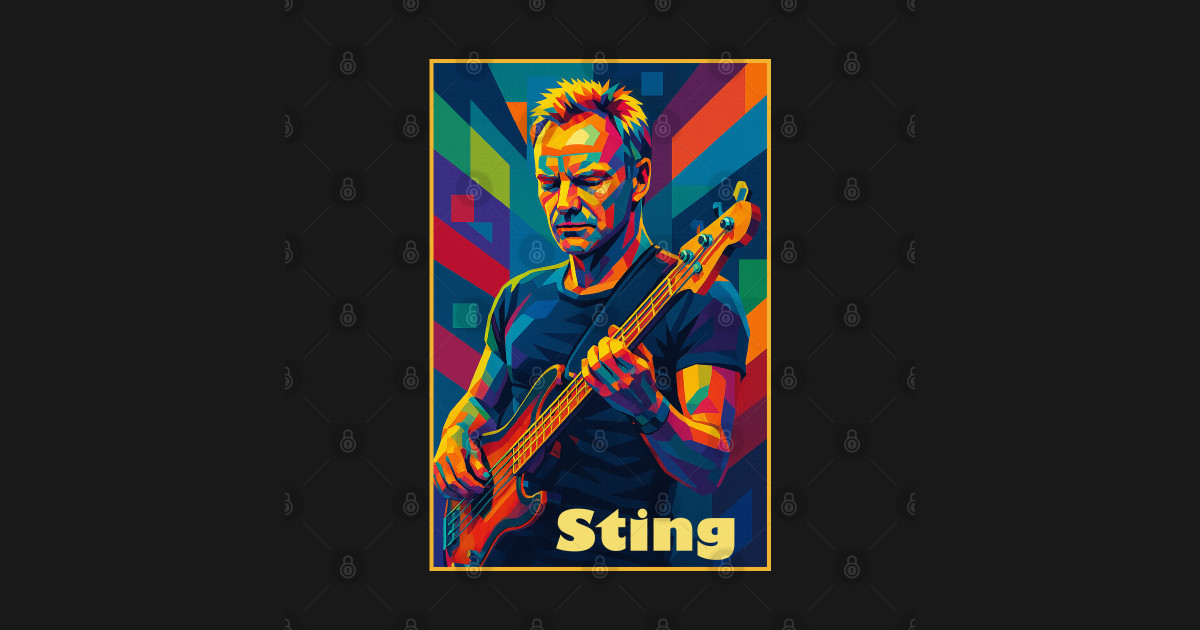 Sting Pop Art - Sting - T-Shirt | TeePublic