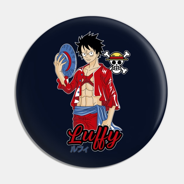 Luffy D Monkey One Piece Luffy One Piece Pin Teepublic